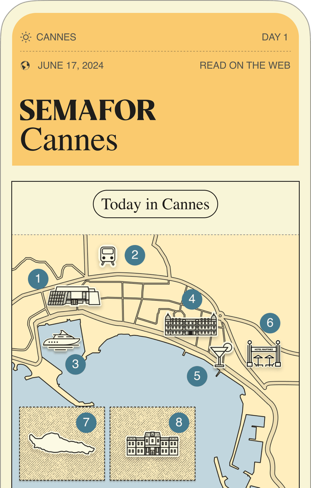 Semafor Cannes newsletter