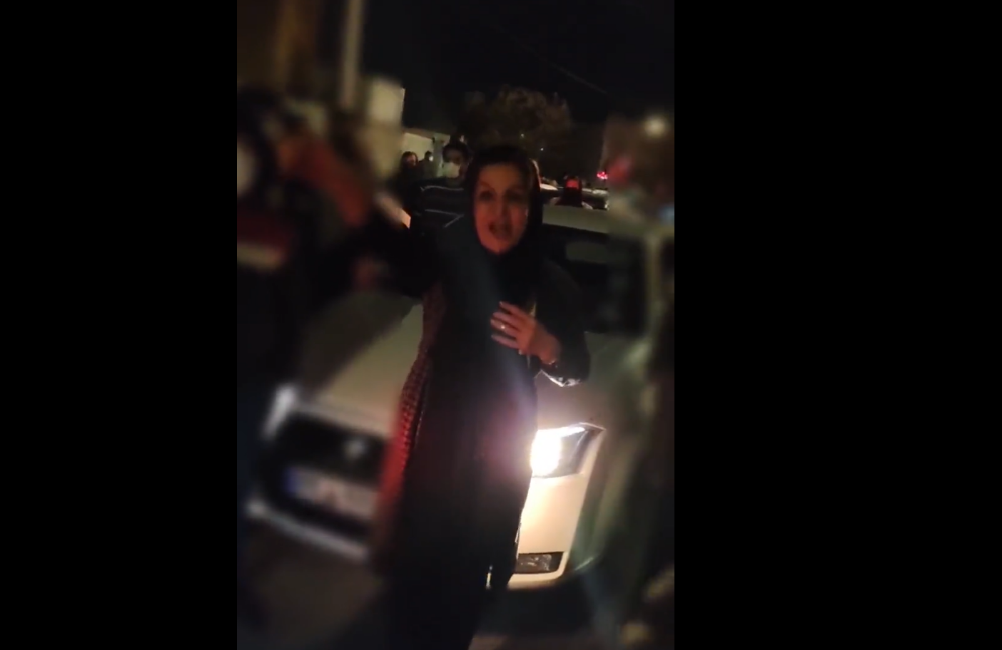 Iranians protested outside a prison to stop the executions of two men ...