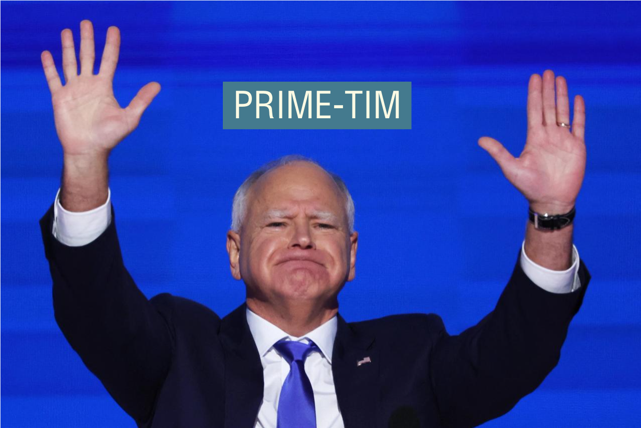 Tim Walz leads a pep rally for ‘freedom’ at the Democratic convention ...